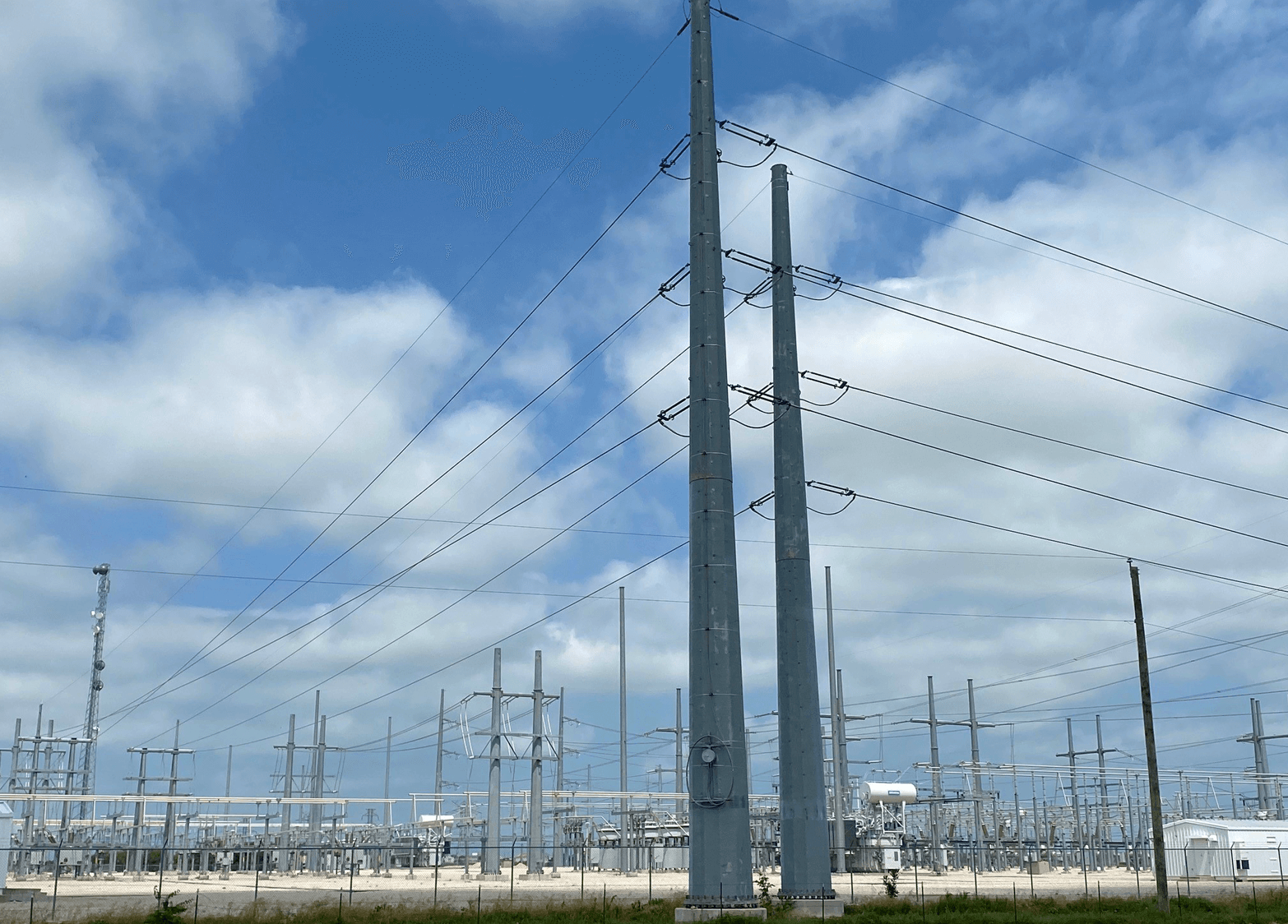 Sub-station structures like High bus , Low bus, CCVT, Switch & Arrester ...